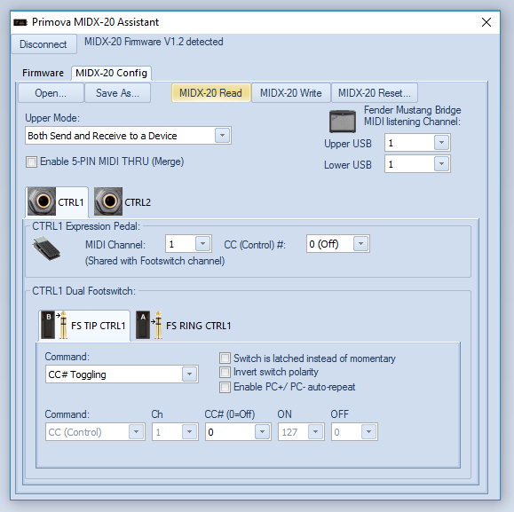 PRIMOVA MIDX-20 Dual Roland USB MIDI Converter / Ctrl Interface - Page 8